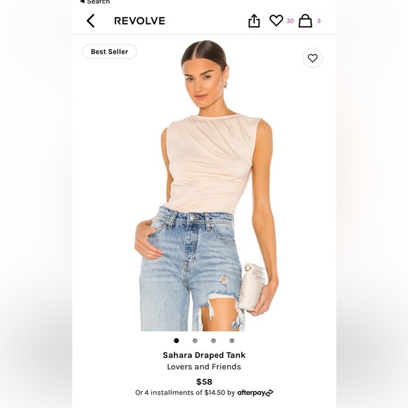 Lovers + Friends | Tops | Sahara Draped Tank | Poshmark